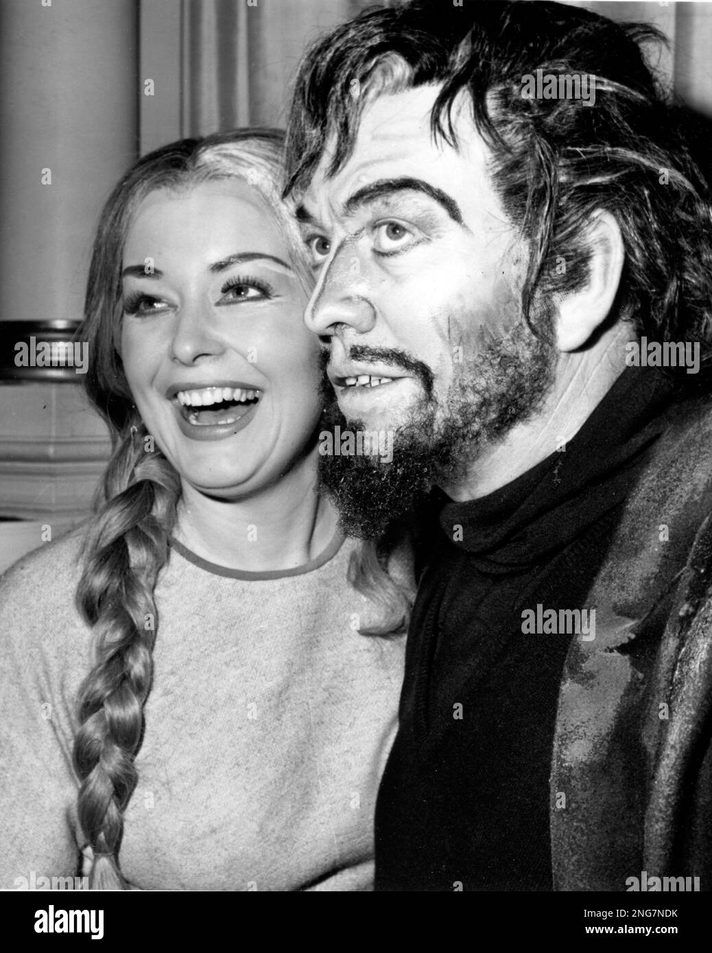 World famous sopranist Dame Gwyneth Jones, left, as Senta and David ...