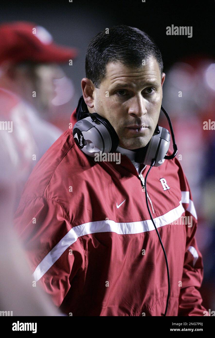 Rutgers' head coach Greg Schiano uring NCAA football action against ...