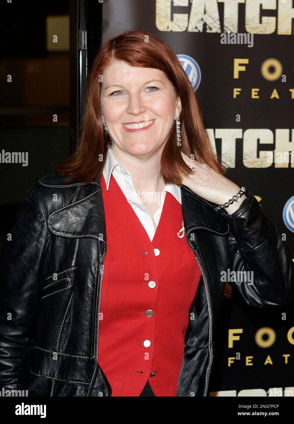 Actress Kate Flannery arrives at the Los Angeles premiere of "Catch a ...
