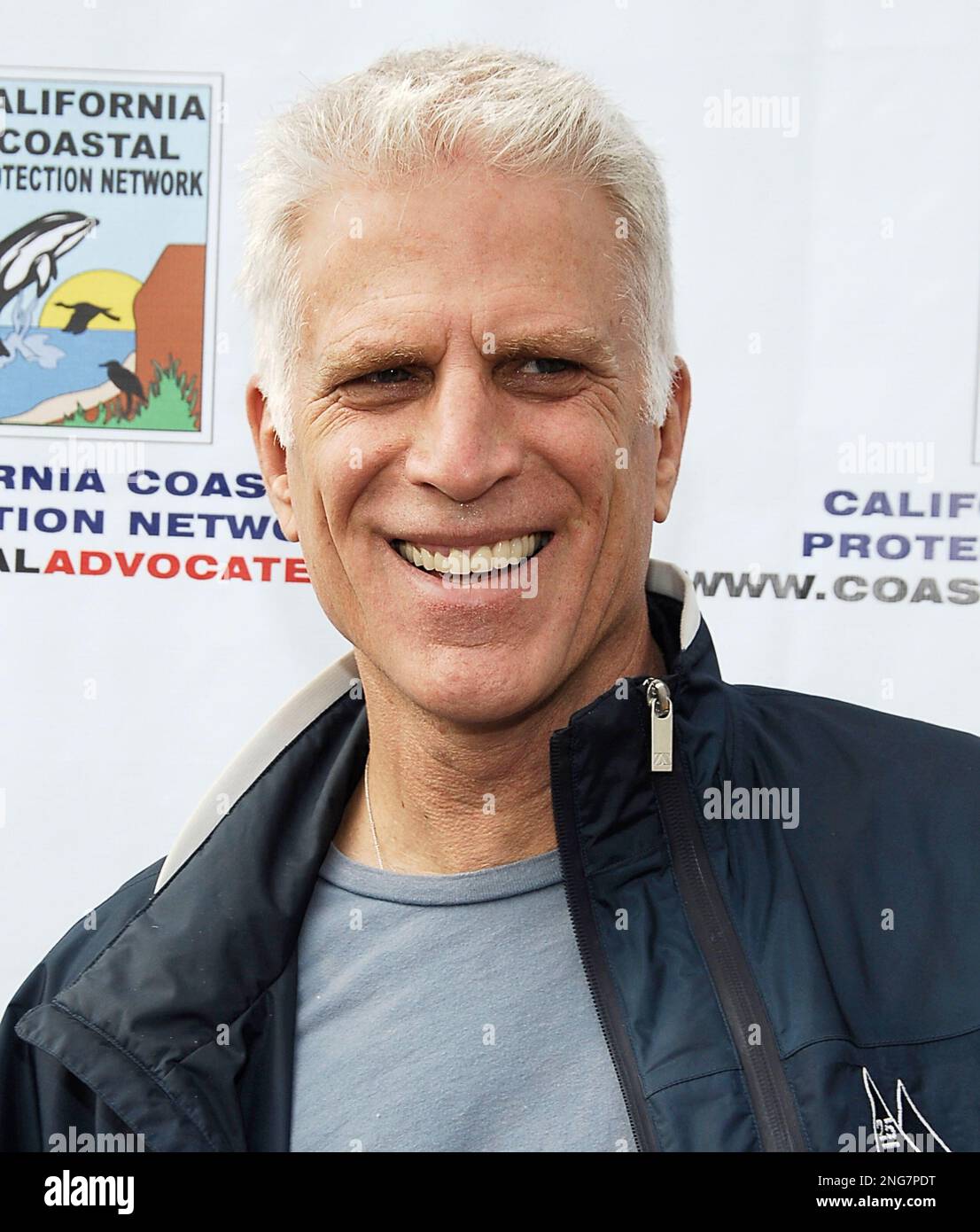 Actor Ted Danson attends the "Paddle Out Protest" at the Malibu Pier in ...