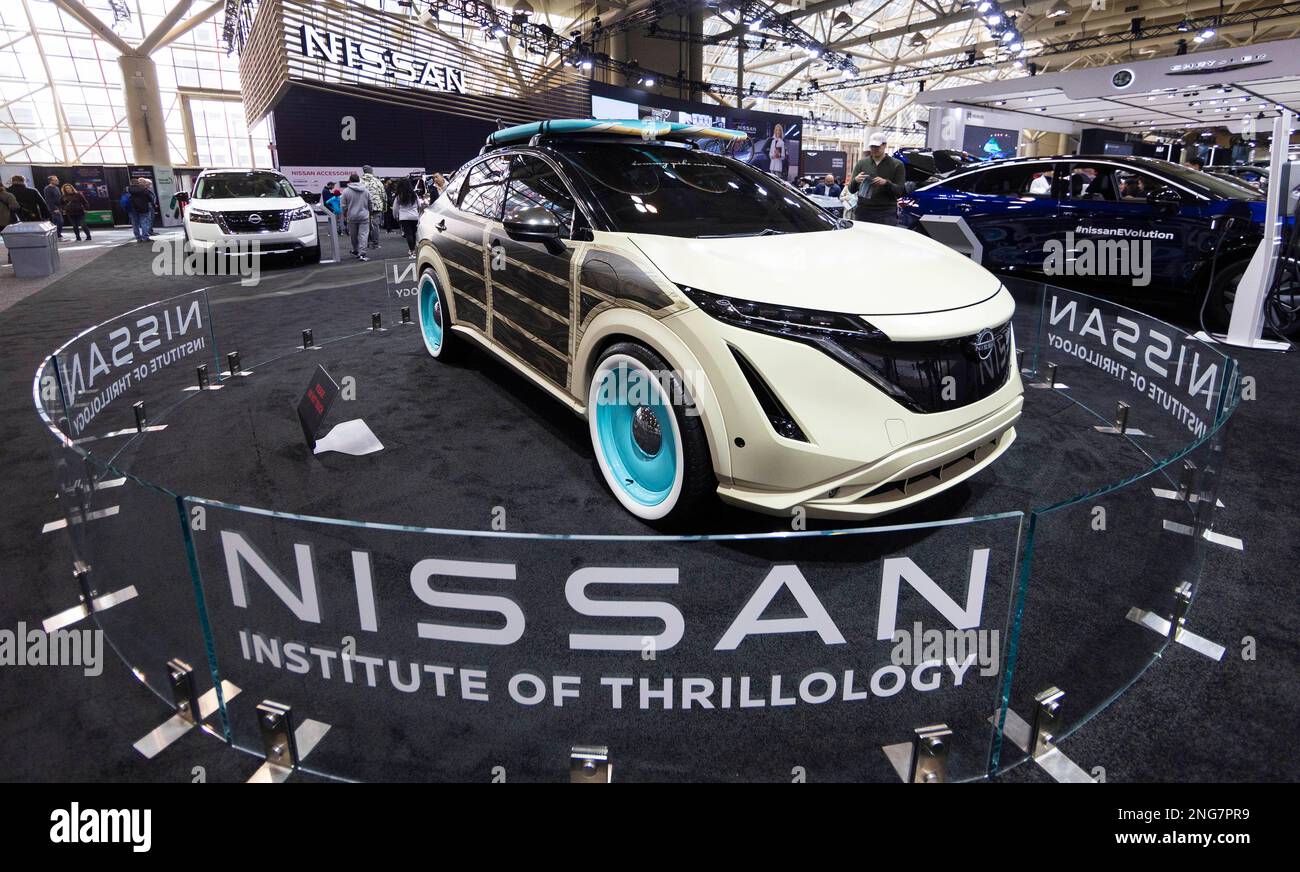 Toronto. 17th Feb, 2023. A Nissan Ariya Surfwagon concept electric ...
