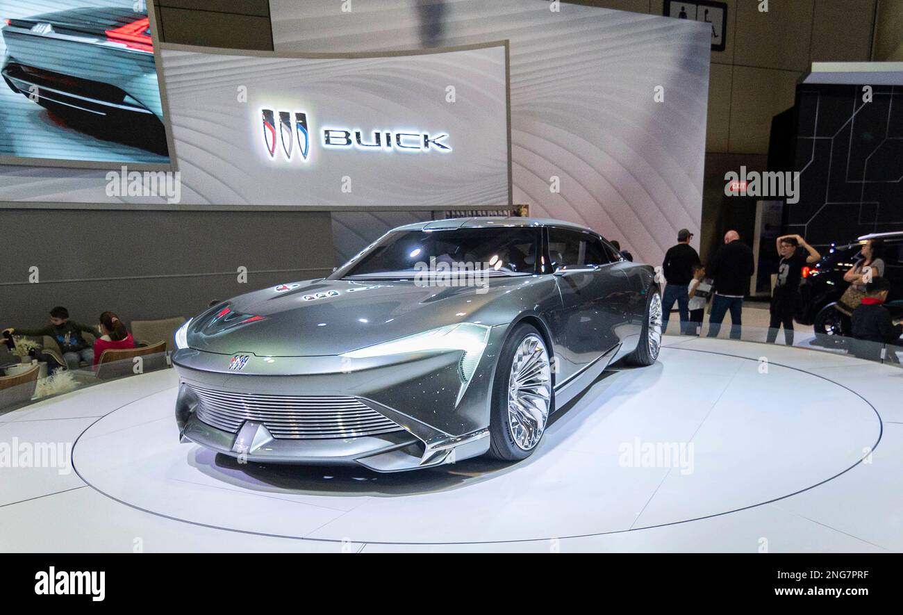 Toronto. 17th Feb, 2023. A Buick Wildcat Concept electric vehicle is ...