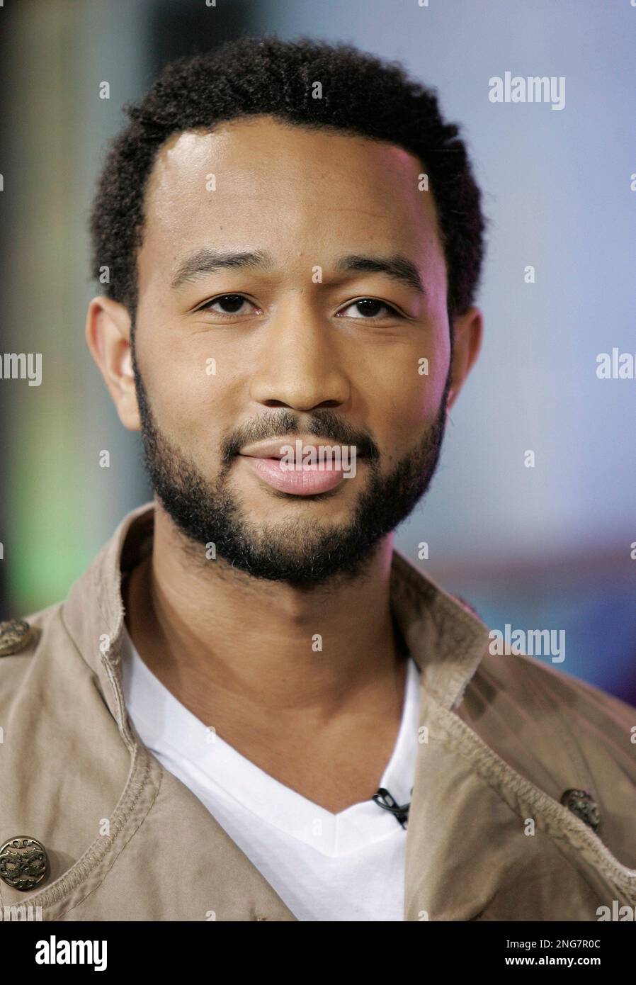 Musician John Legend appears on stage during MTV's 'Total Request Live ...