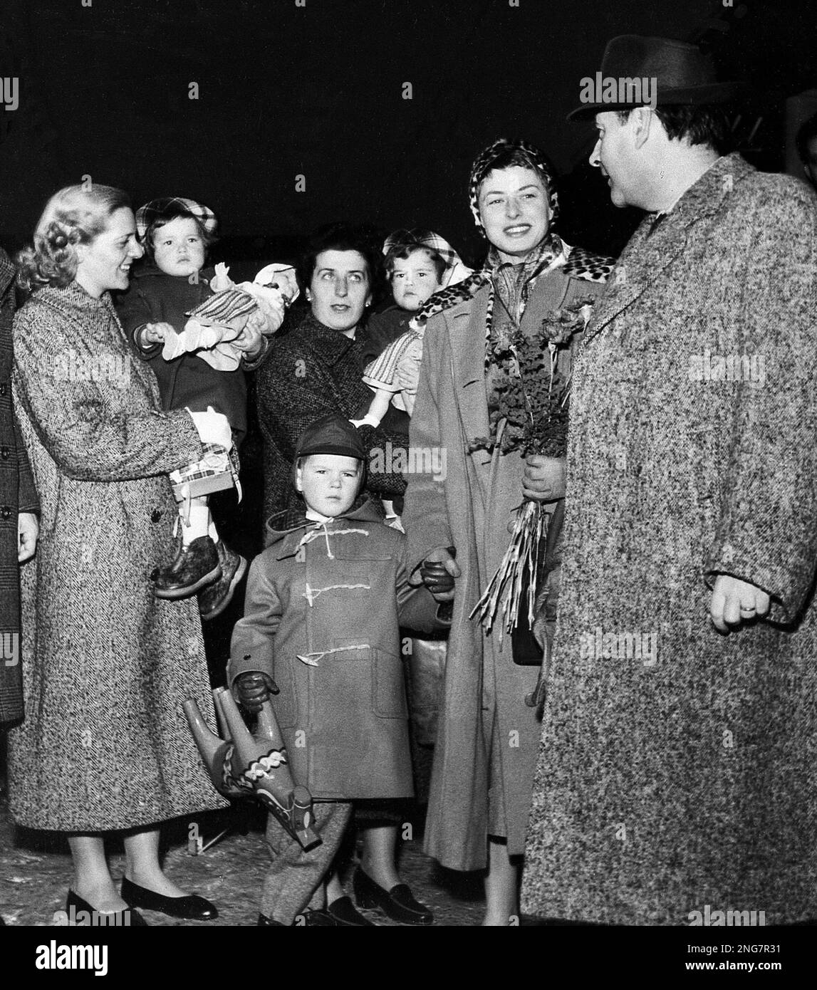The world famous film star Ingrid Bergman arrived at Stockholm this ...