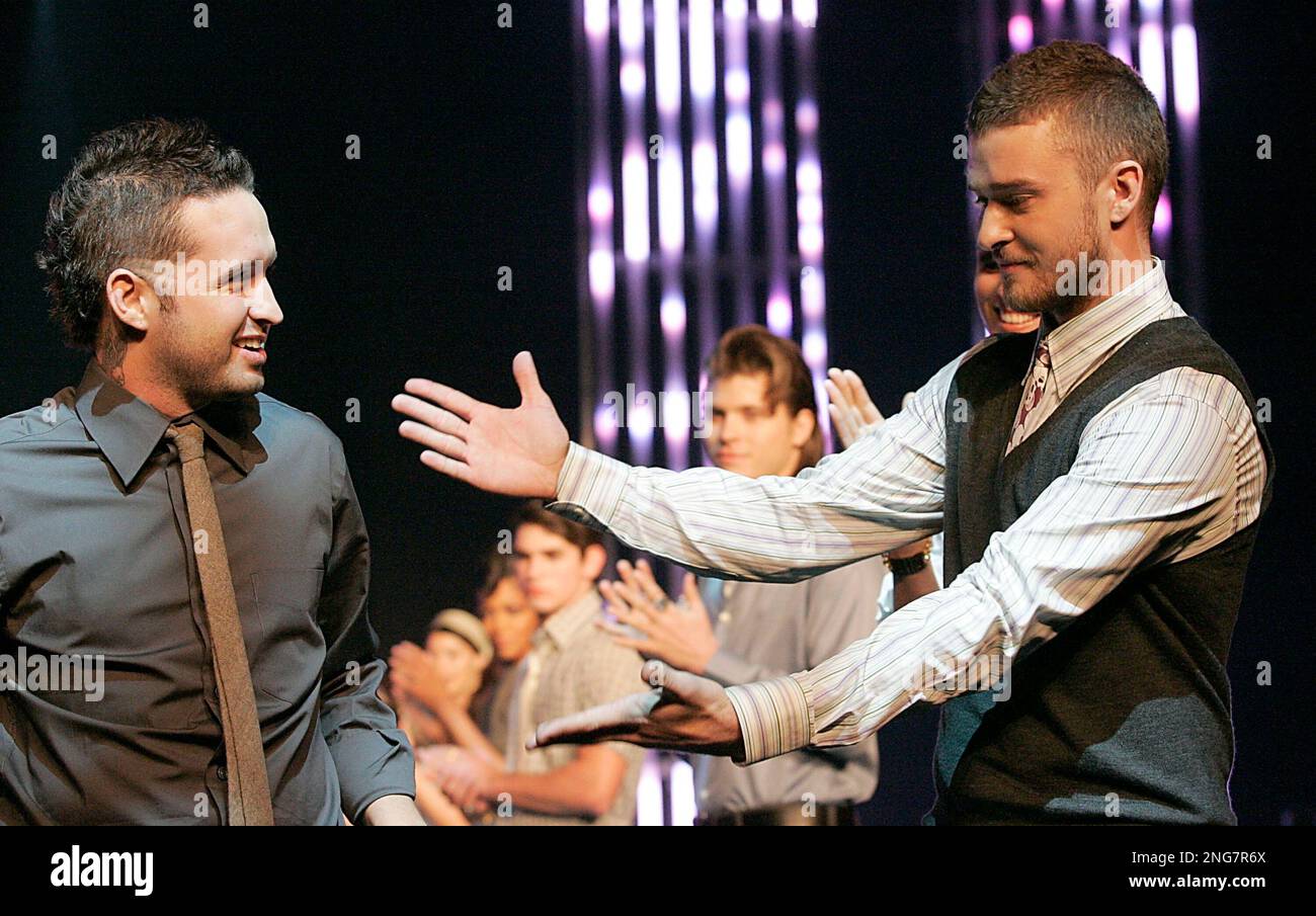 Singer Justin Timberlake, right, and his best friend Trace Ayala, left ...