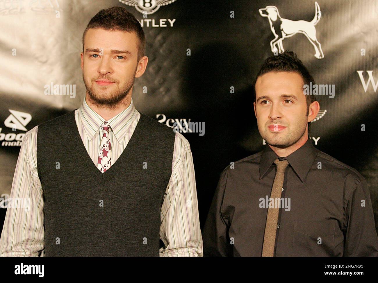 Singer Justin Timberlake, left, and his best friend Trace Ayala, right ...