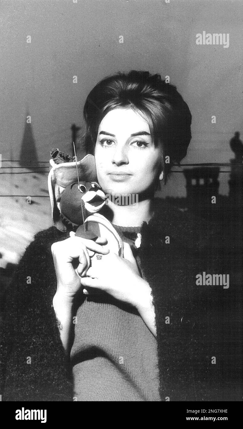 FILE- Italian pop singer Mina is shown in this 1959 file photo in ...