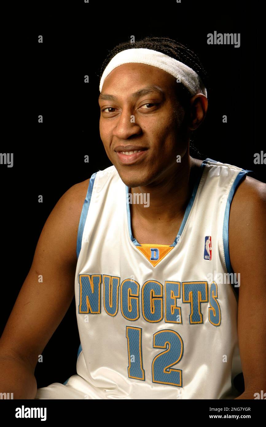 Denver Nuggets' rookie Jefferson Sobral from Brazil poses for a ...