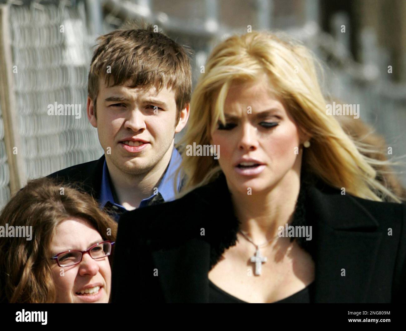 ** FILE ** Anna Nicole Smith, right, leaves the U.S. Supreme Court in ...