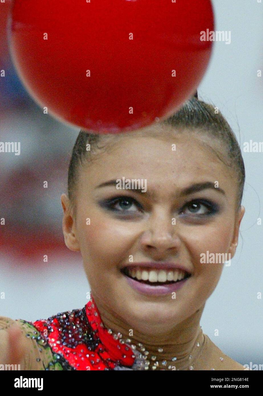 Russias Alina Kabaeva Performs With The Ball For Silver During
