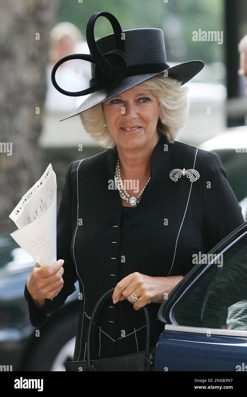 Britain's Camilla, Duchess of Cornwall, arrives at St Paul's Church in ...