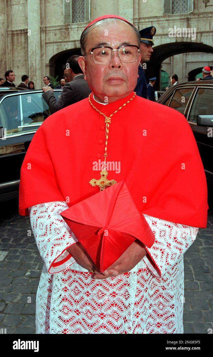 Cardinal Peter Seiichi Shirayanagi of Japan is seen in this November 26 ...