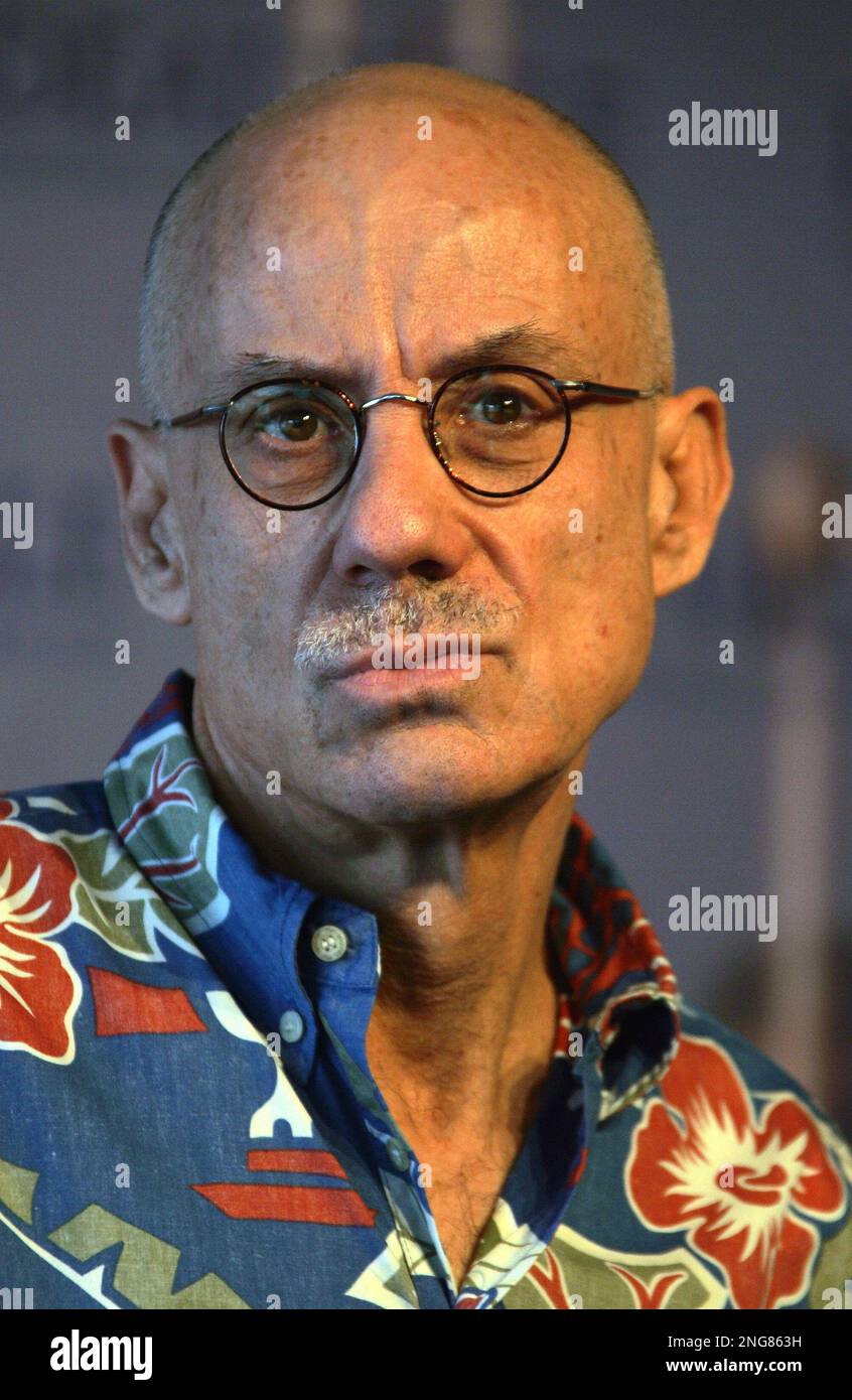 U.S. writer James Ellroy poses during a photo-call to promote the film ...