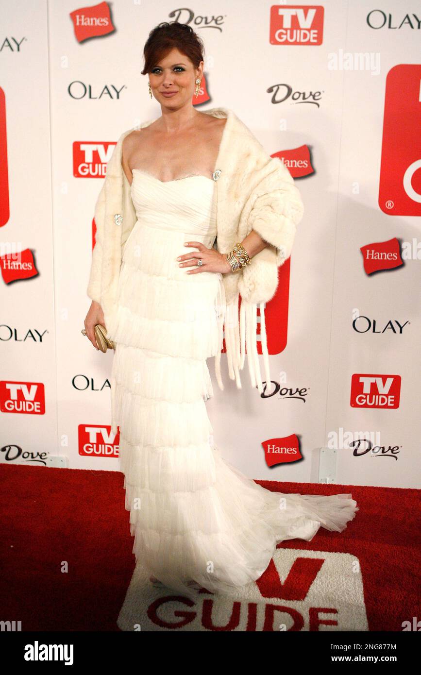 Actress Debra Messing poses for photographers at the 2006 TV Guide Emmy ...