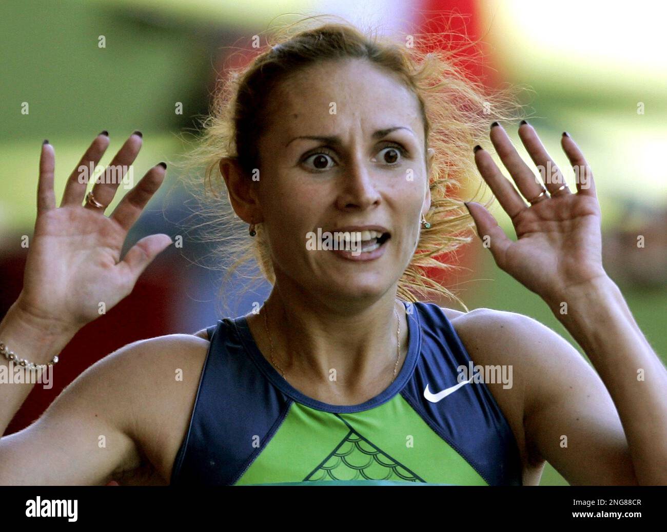 Russia's Yuliya Chizhenko, celebrates after winning the Women's 1500 ...