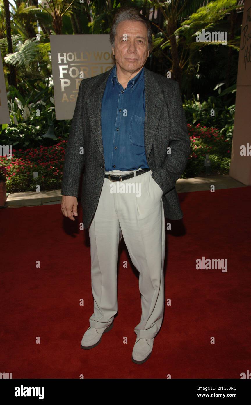 Edward James Olmos arrives at the Beverly Hills Hotel, Thursday , Aug ...