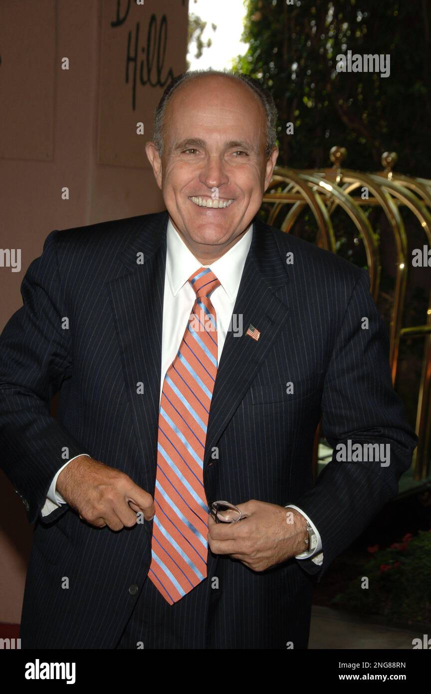 Former New York mayor Rudolph Giuliani arrives for the Hollywood ...