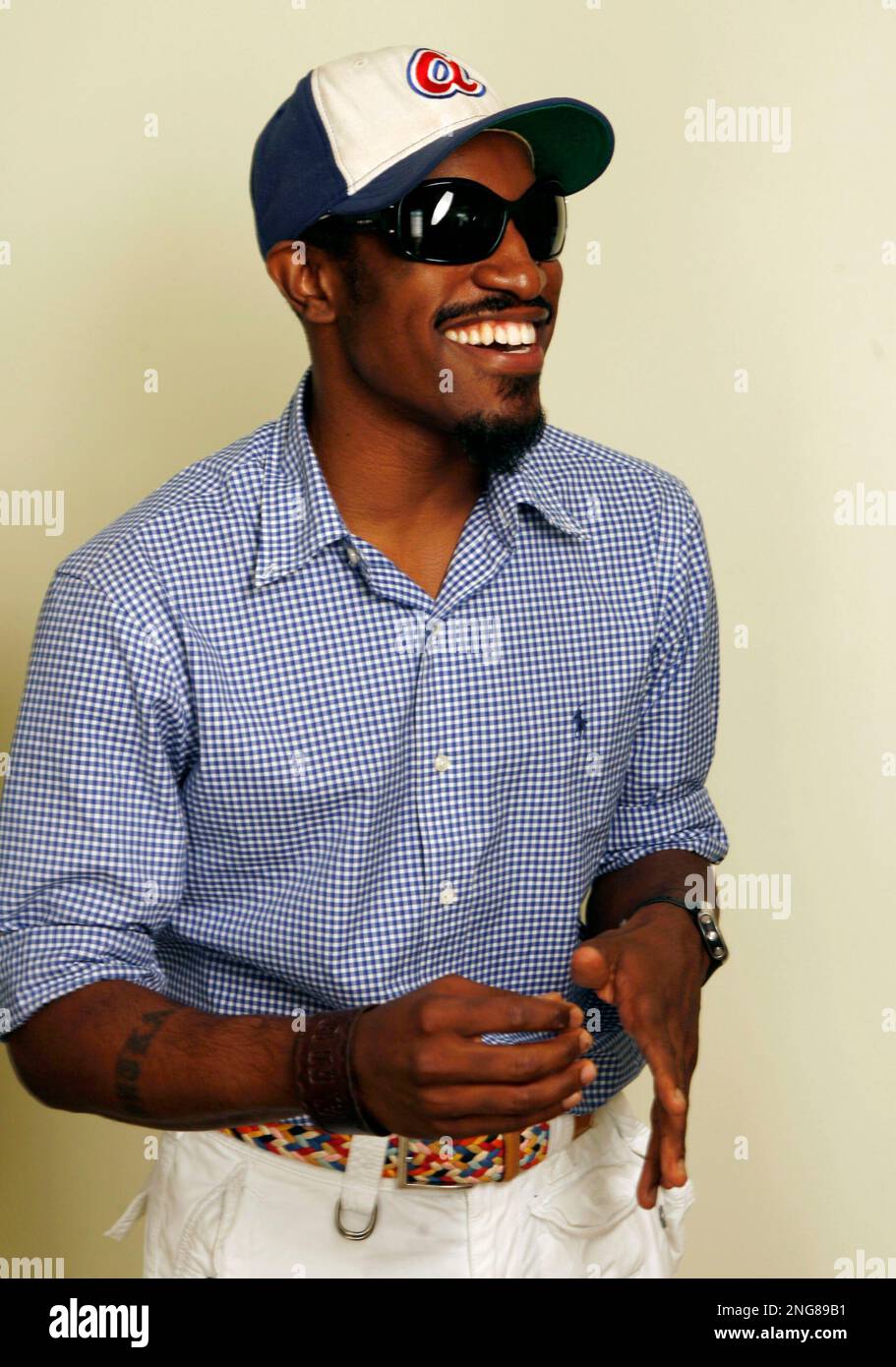 Musician Andre Benjamin, of the musical group Outkast, poses for a ...