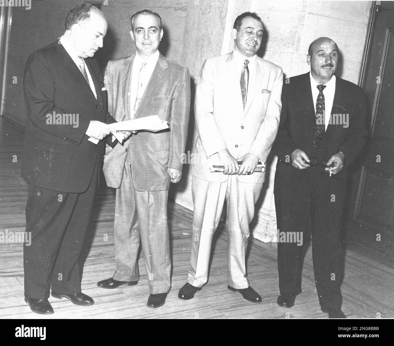 Gang leaders, from right, James Osticco, Angelo J. Sciandra and Russell ...