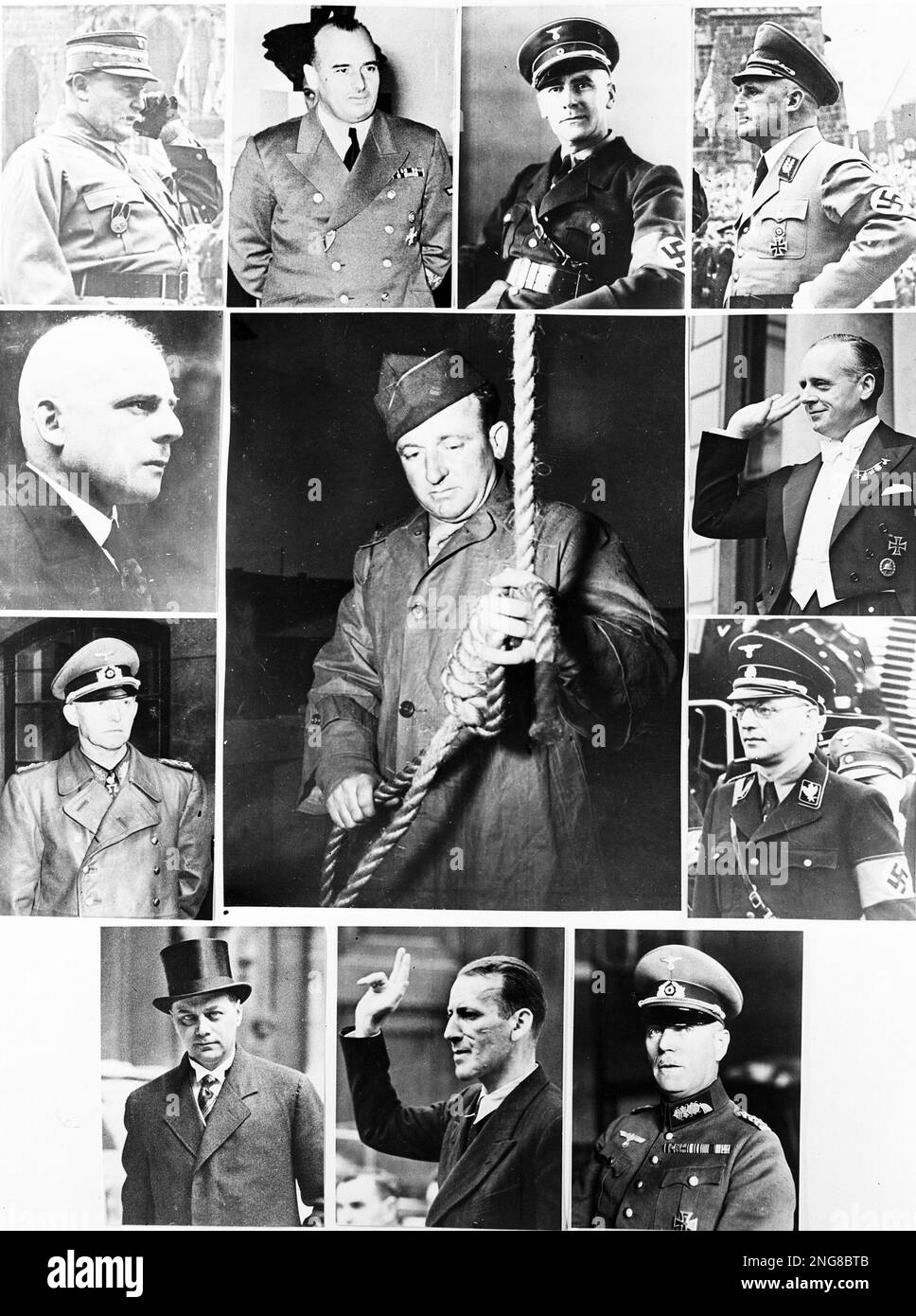 The eleven Nazi leaders, condemned to death by the International ...