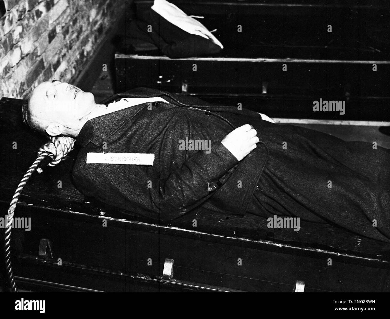 **EDS NOTE GRAPHIC CONTENT**The body of Julius Streicher, editor and ...