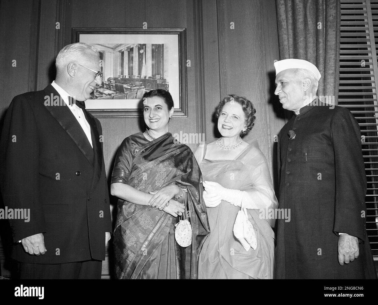 American Chief Justice of the Supreme Court Earl Warren, left, and his ...