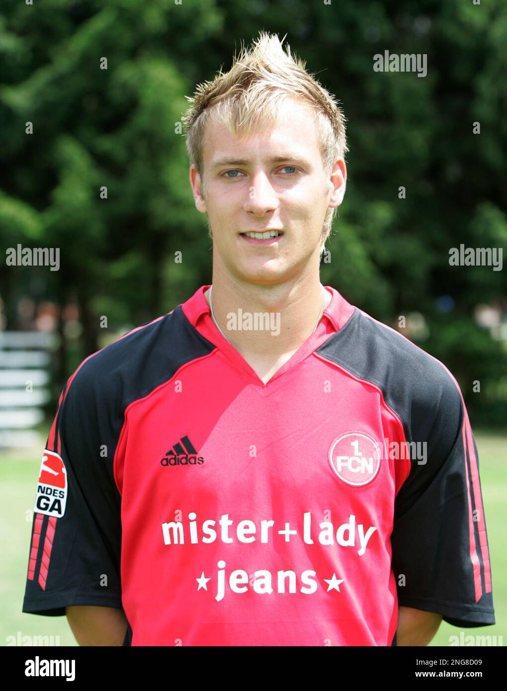 Dominik Reinhardt poses during the photo shooting of German Bundesliga ...