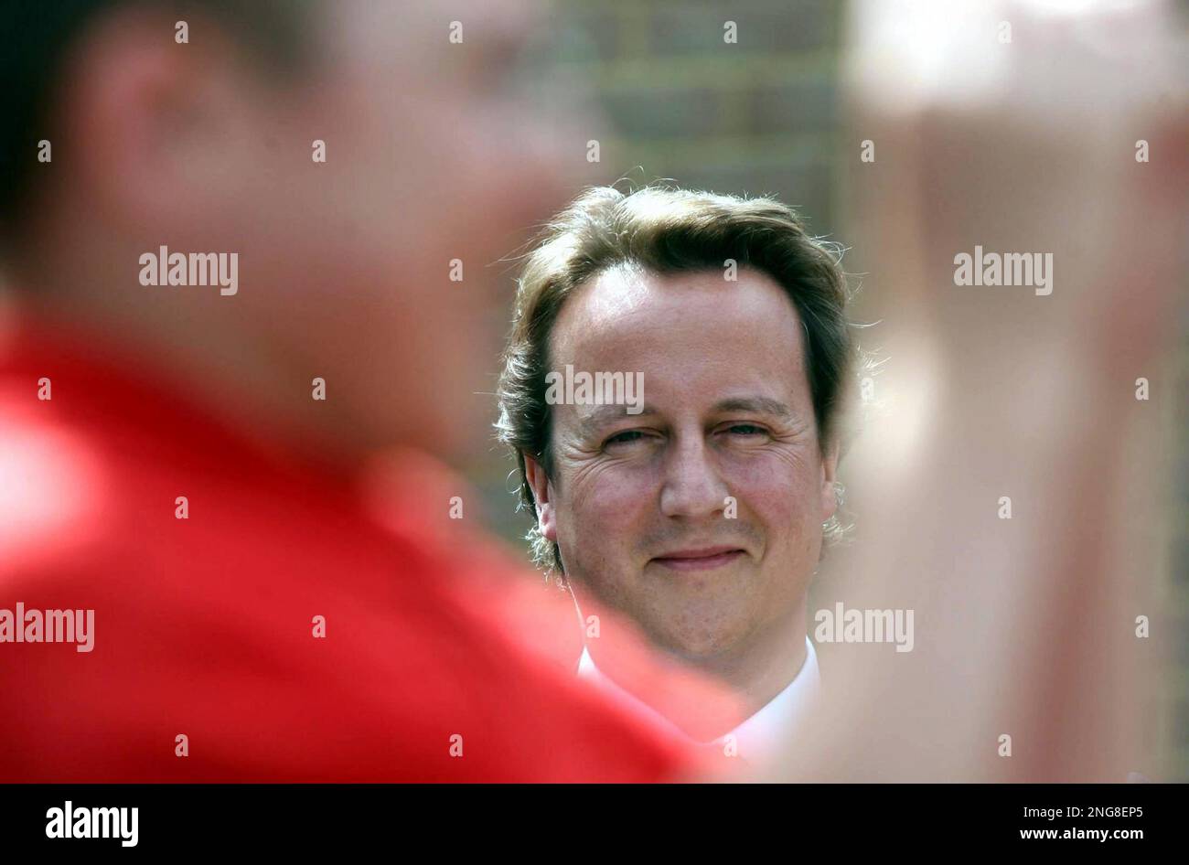 David Cameron watches pupil Joseph Mountain translate speech into sign ...