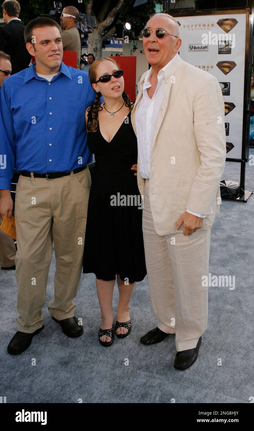 Actor Frank Langella, right, arrives with family members for the ...