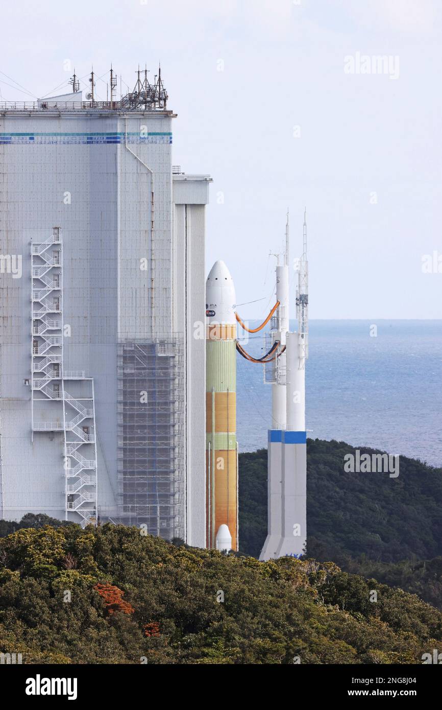 H3 Launch Vehicle returns to a building for assembling at the ...