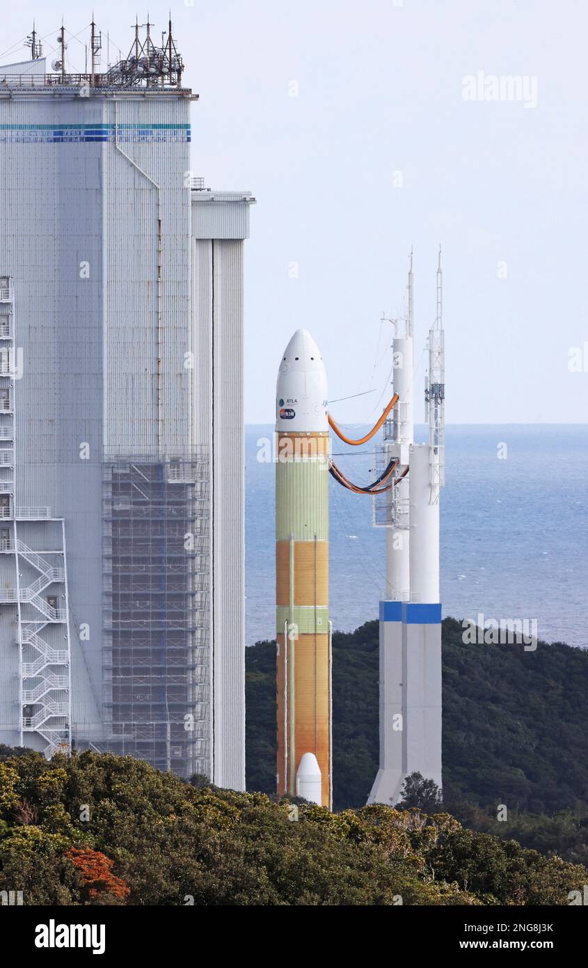 H3 Launch Vehicle returns to a building for assembling at the ...