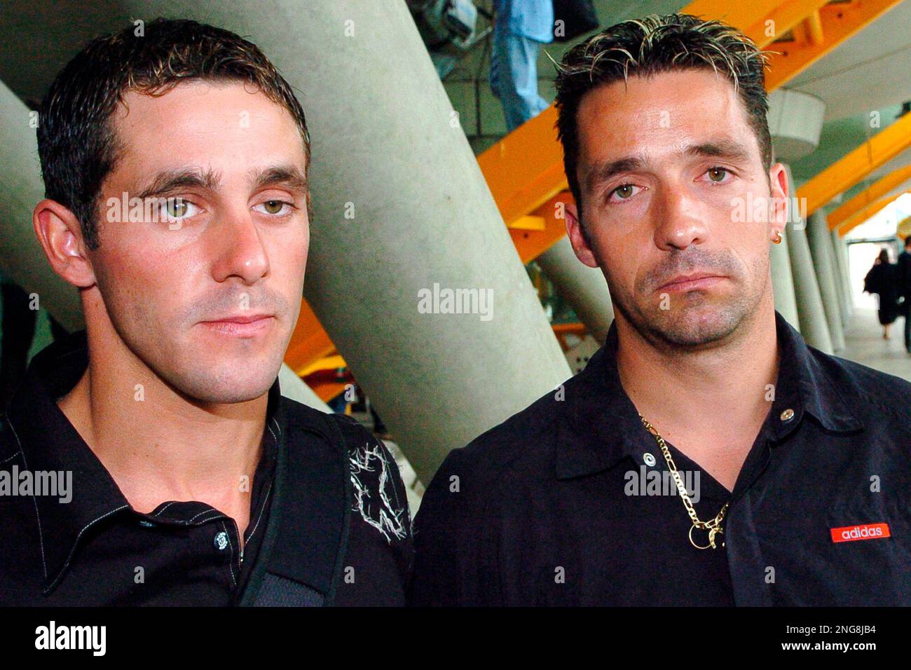 Former professional cycler Laurent Roux, right, and his brother Fabien ...