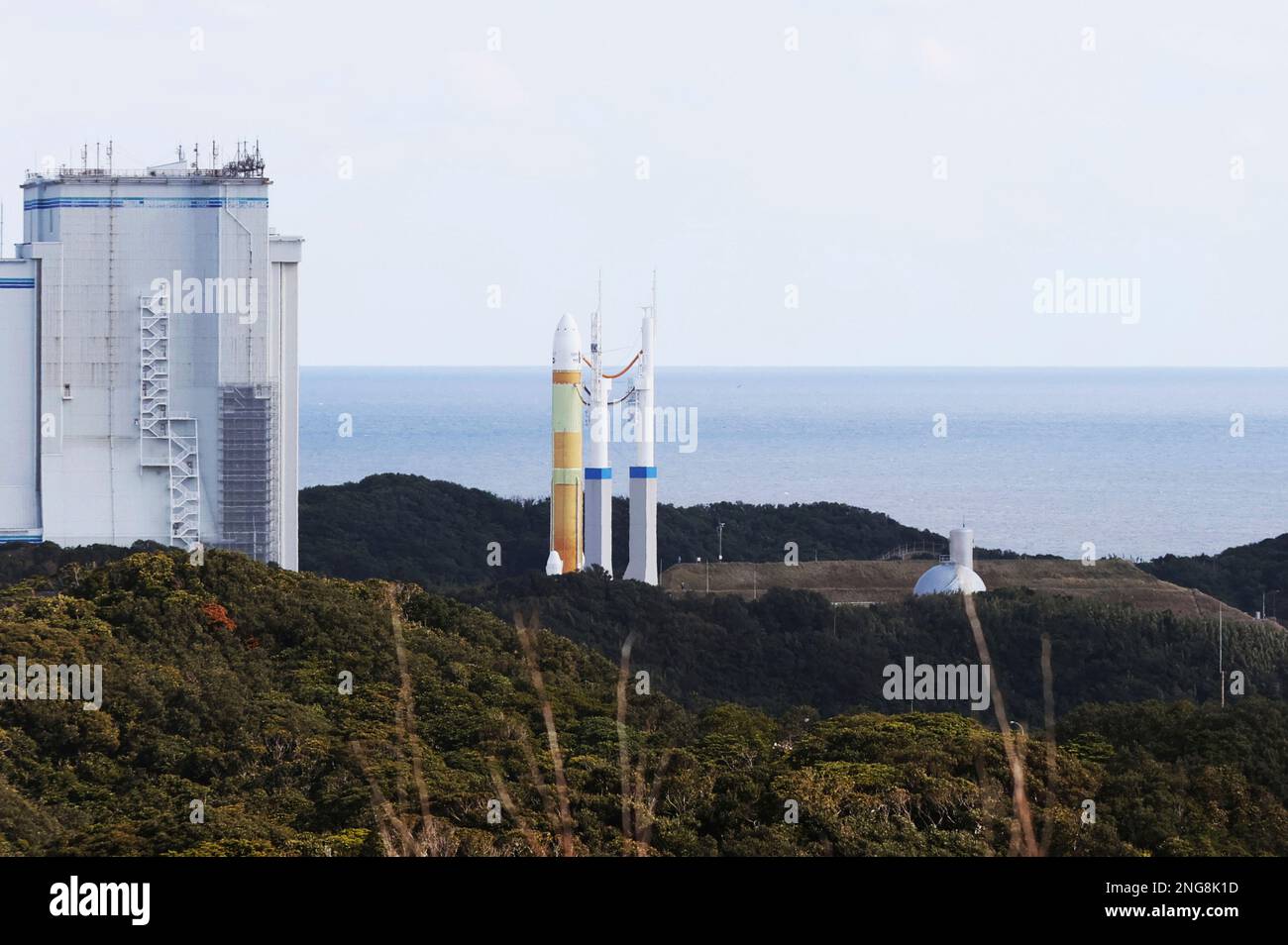 H3 Launch Vehicle returns to a building for assembling at the ...