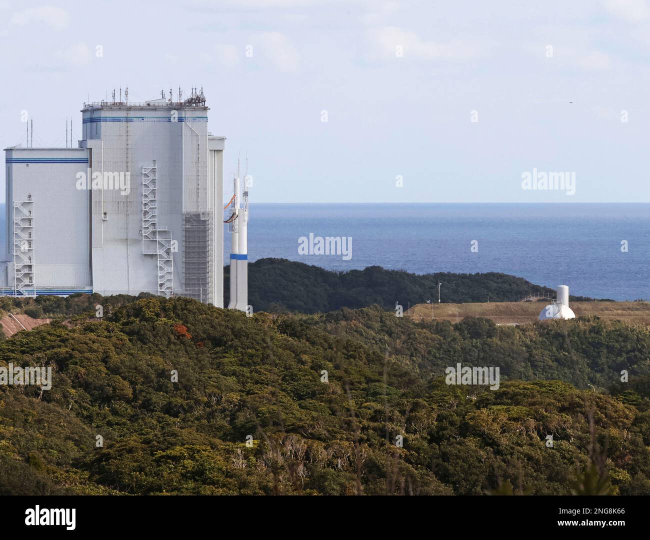 H3 Launch Vehicle returns to a building for assembling at the ...