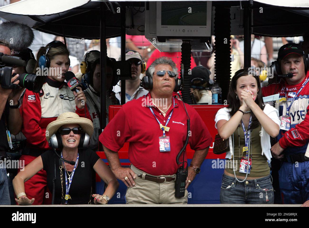 Relatives of rookie Indy Racing League driver Marco Andretti react as ...
