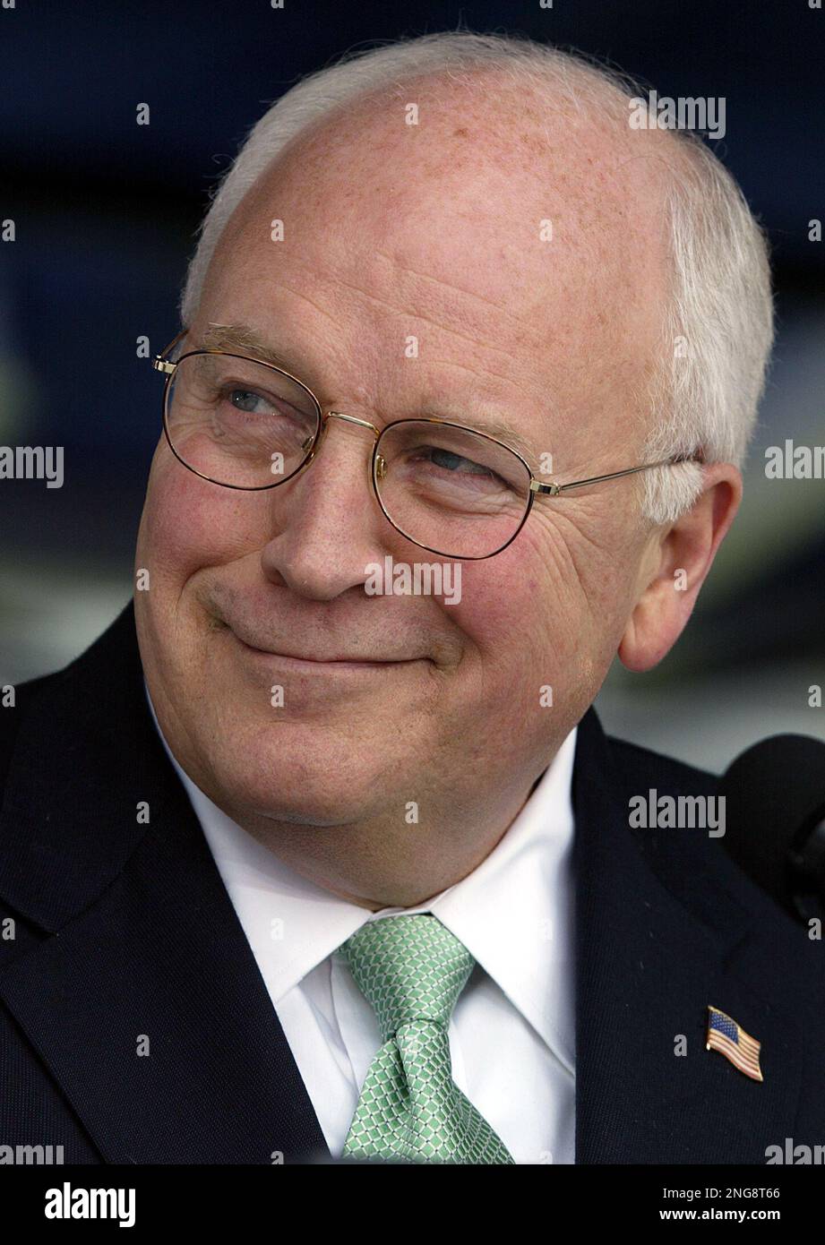 Vice President Cheney smiles as he addresses the members of the 2006 ...