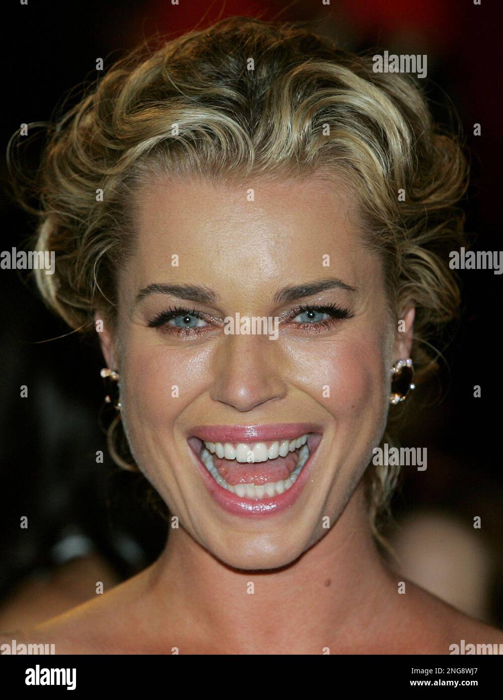 American actress Rebecca Romijn leaves following the screening of the ...