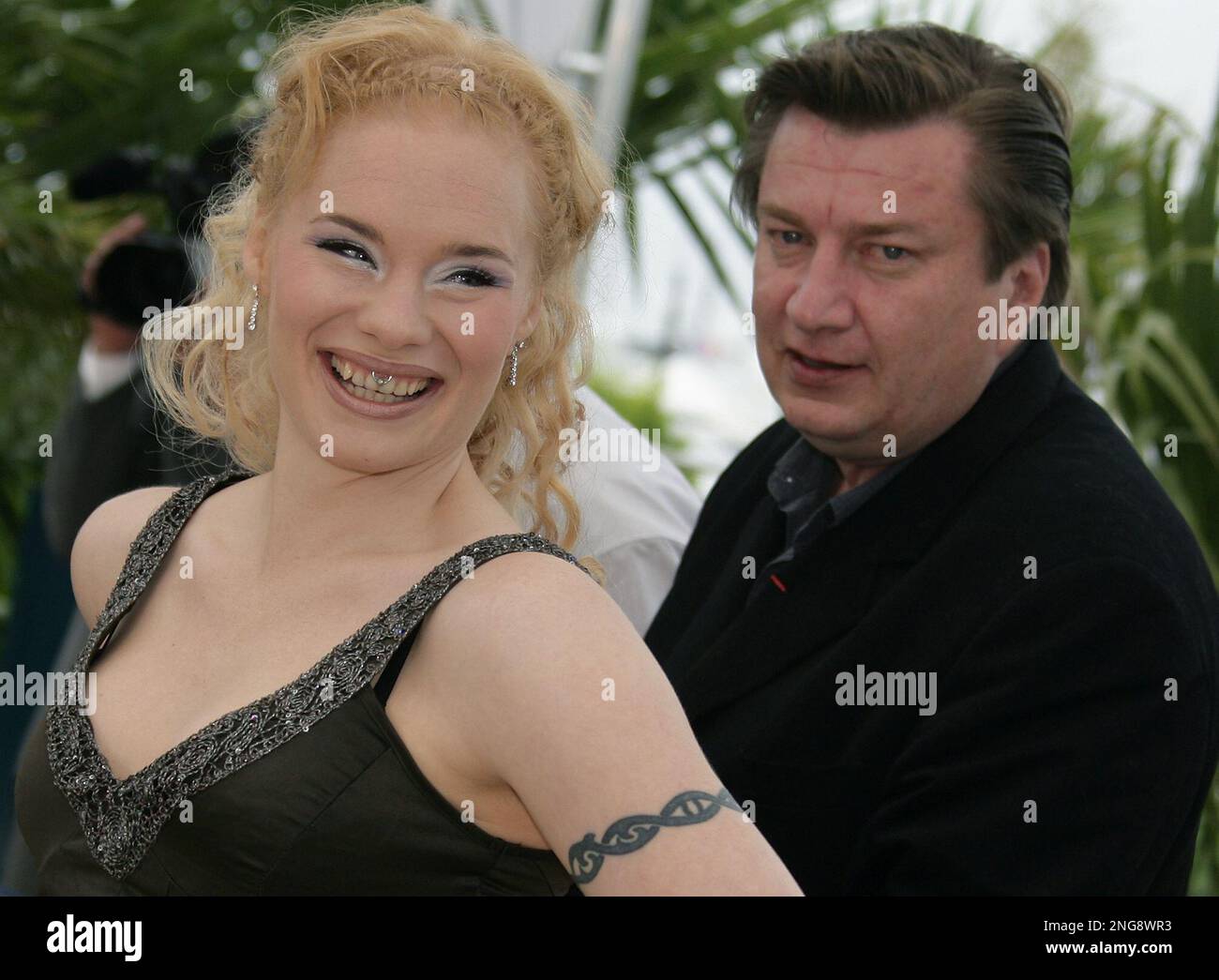 Finnish actress Maria Jarvenhelmi, left, poses with Finnish director ...