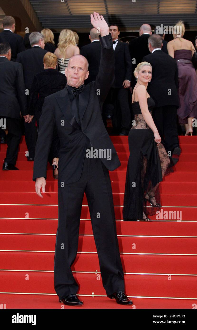American actor Bruce Willis arrives for the screening of the film "Over ...