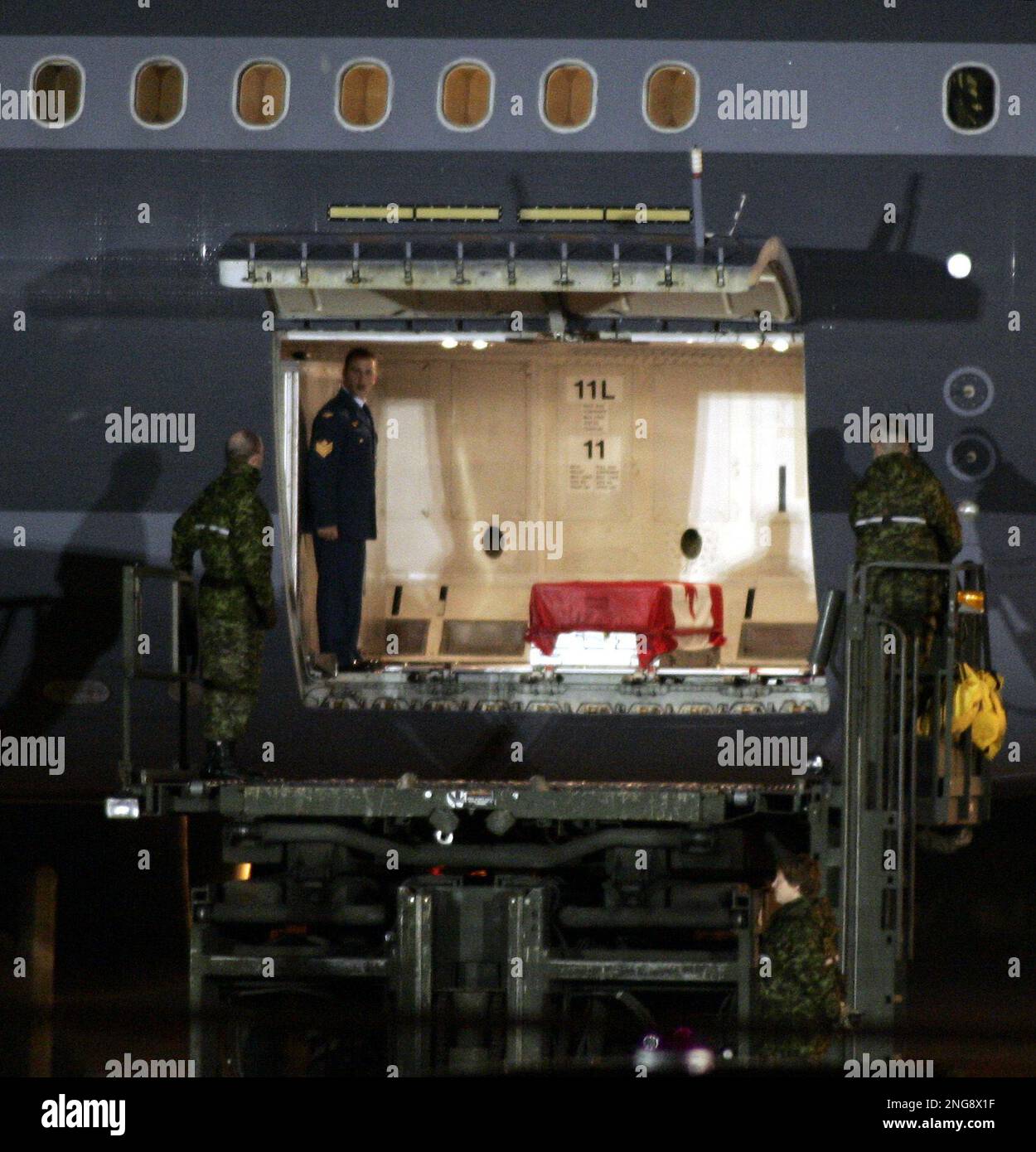 The coffin of Capt. Nichola Goddard returns to CFB Trenton, Ont. Sunday ...
