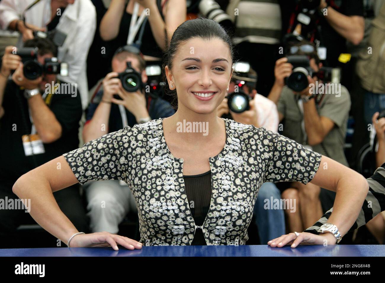 French singer Jenifer poses during a photo call for the film "Over The ...