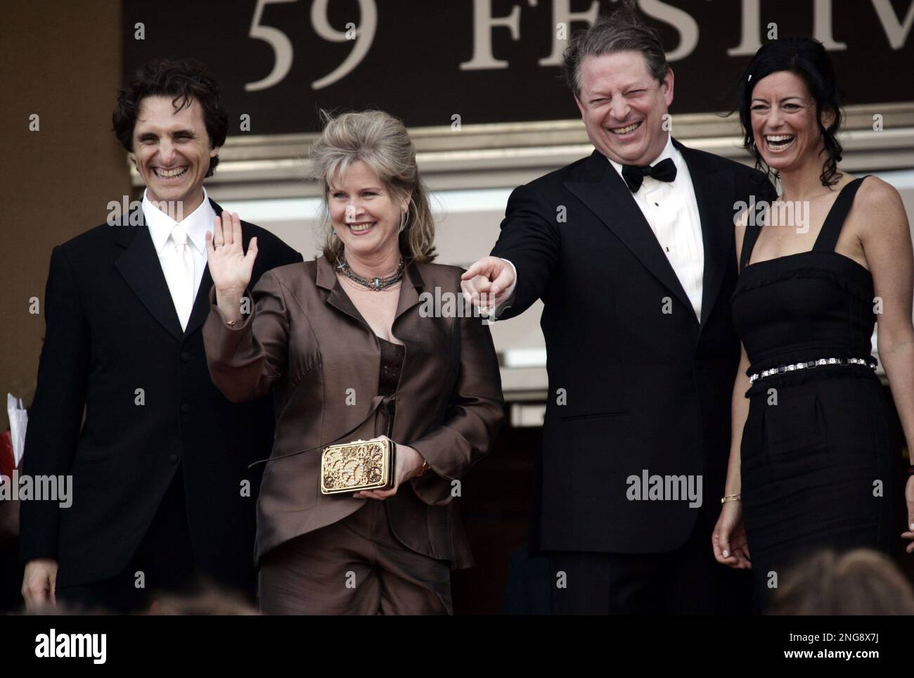 Former vice president of the United States Al Gore, second from right ...