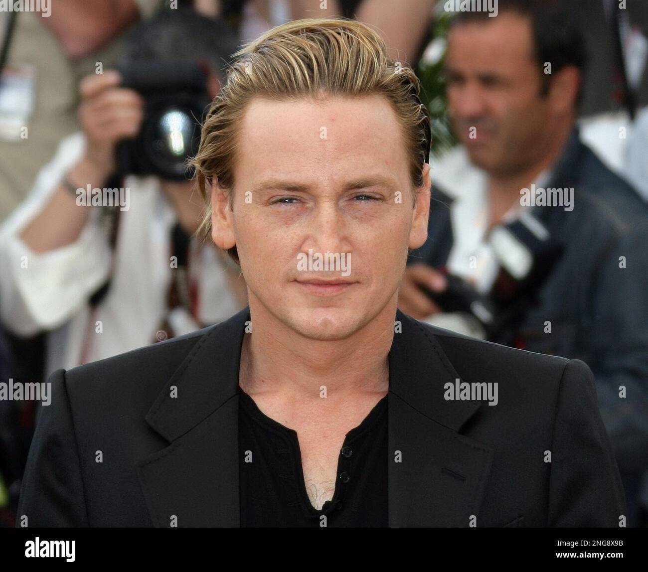 French actor Benoit Magimel poses during a photo call for the film ...
