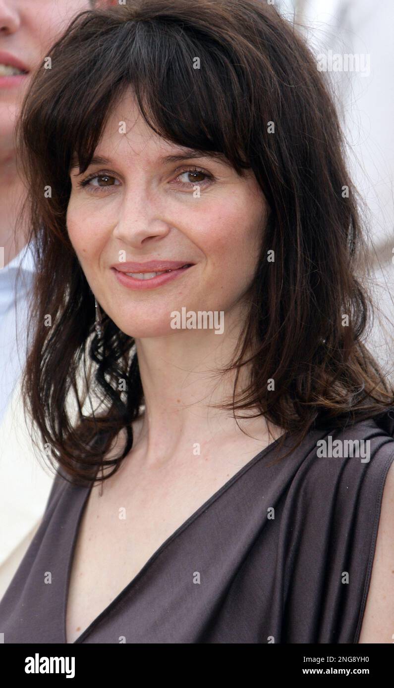 French actress Juliette Binoche poses during a photo call for the film ...
