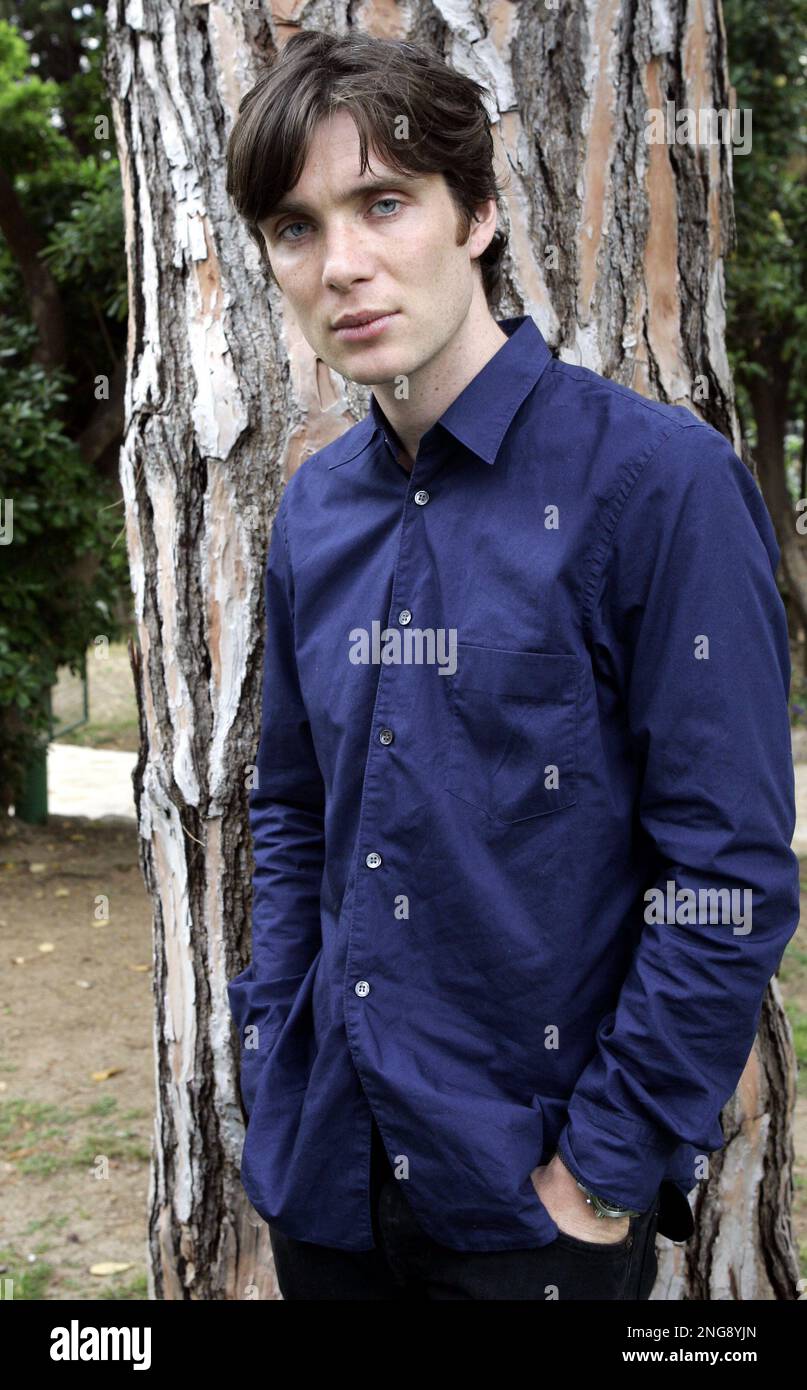Irish actor Cillian Murphy poses for a photograph following an ...