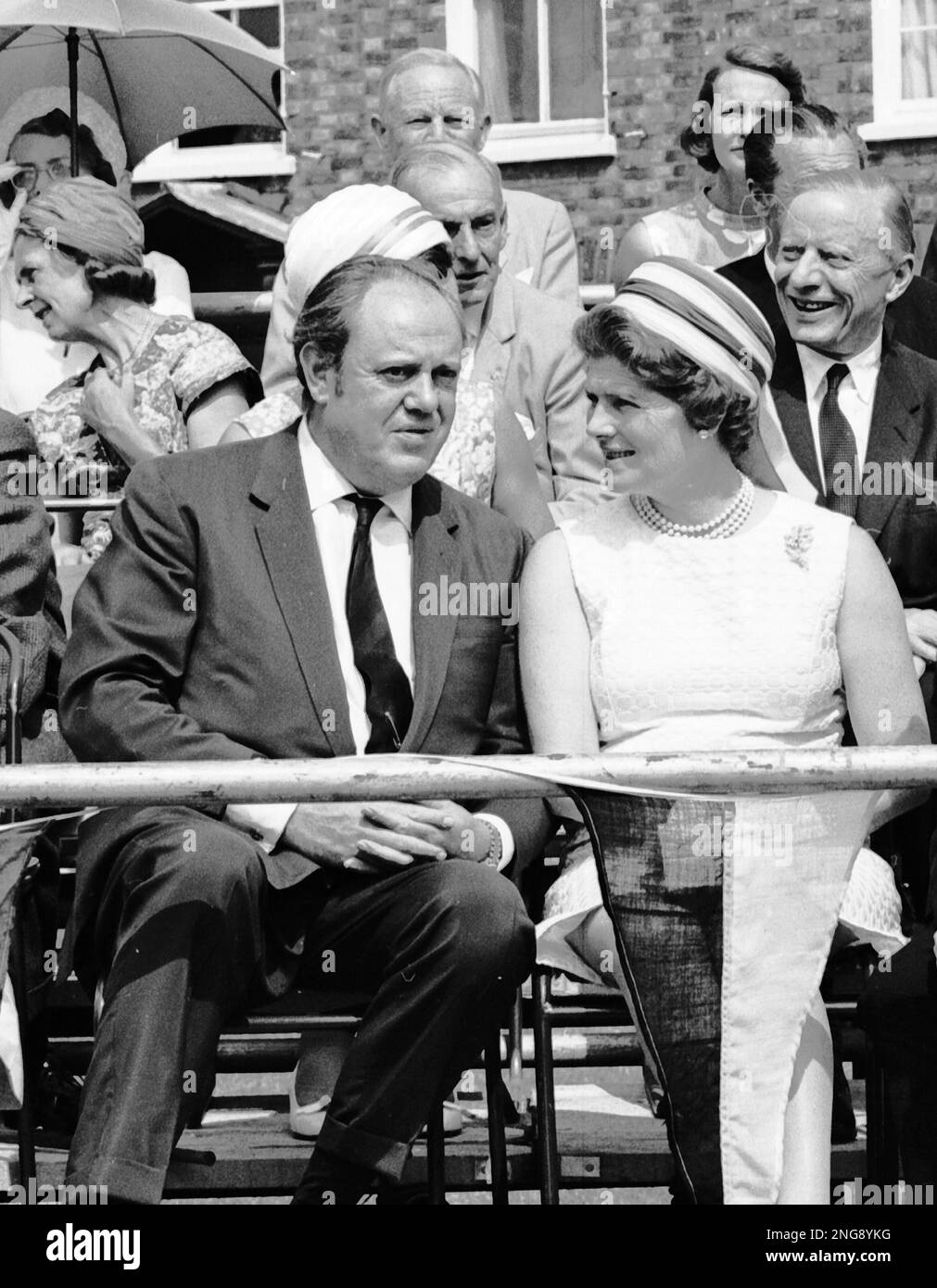 Christopher Soames, British Ambassador to France, with his wife, the ...