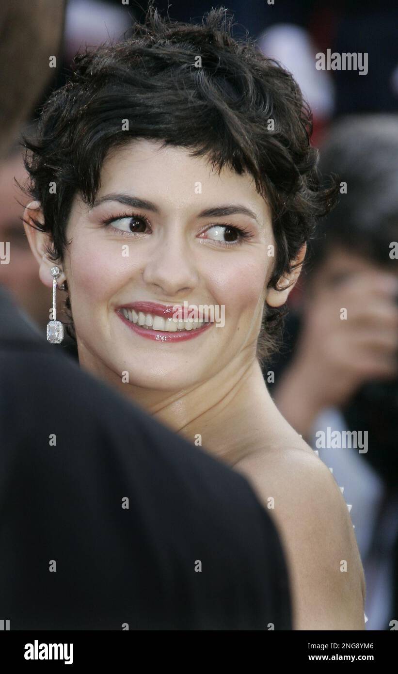 French actress Audrey Tautou arrives for the screening of "The Da Vinci ...
