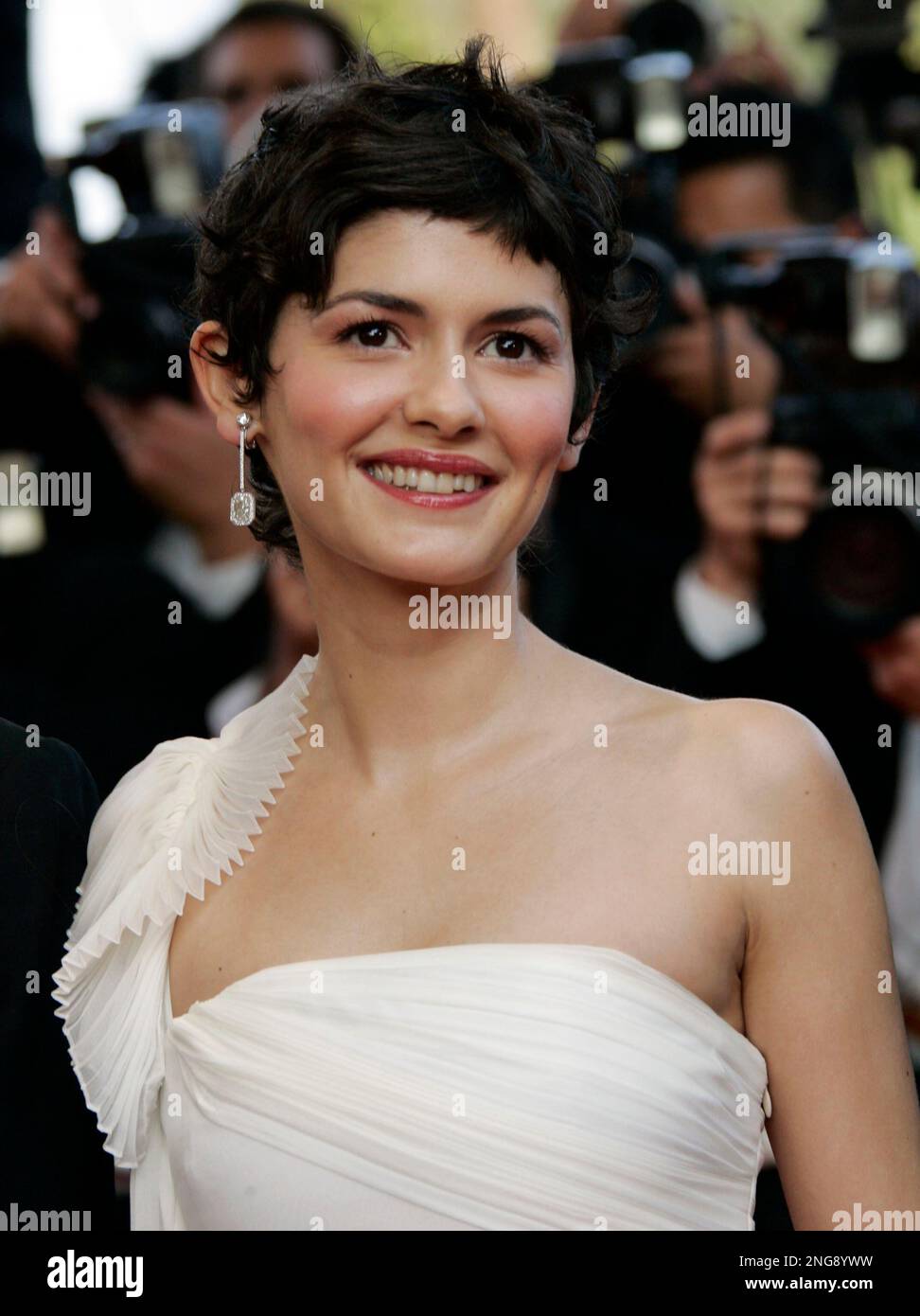 French actress Audrey Tautou arrives for the screening of "The Da Vinci ...