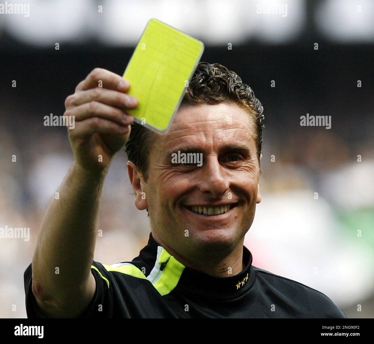 Referee Massimo De Santis during an Italian major league soccer match ...