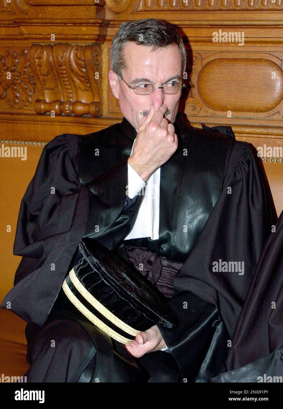 ** FILE ** French judge Renaud Van Ruymbeke at the Paris courthouse, in ...